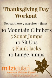 Thanksgiving Day Workout! No Equipment Needed! - Mitzi Dulan, America's ...